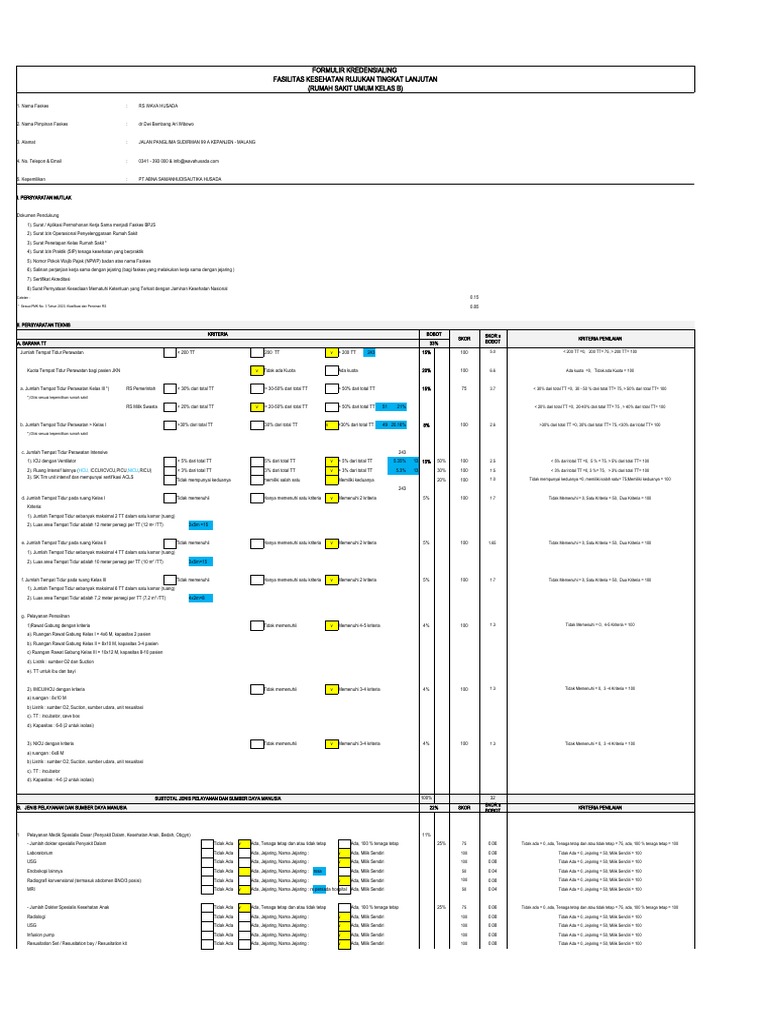 Persyaratan Trakeostomi Set RS Wava Husada | PDF