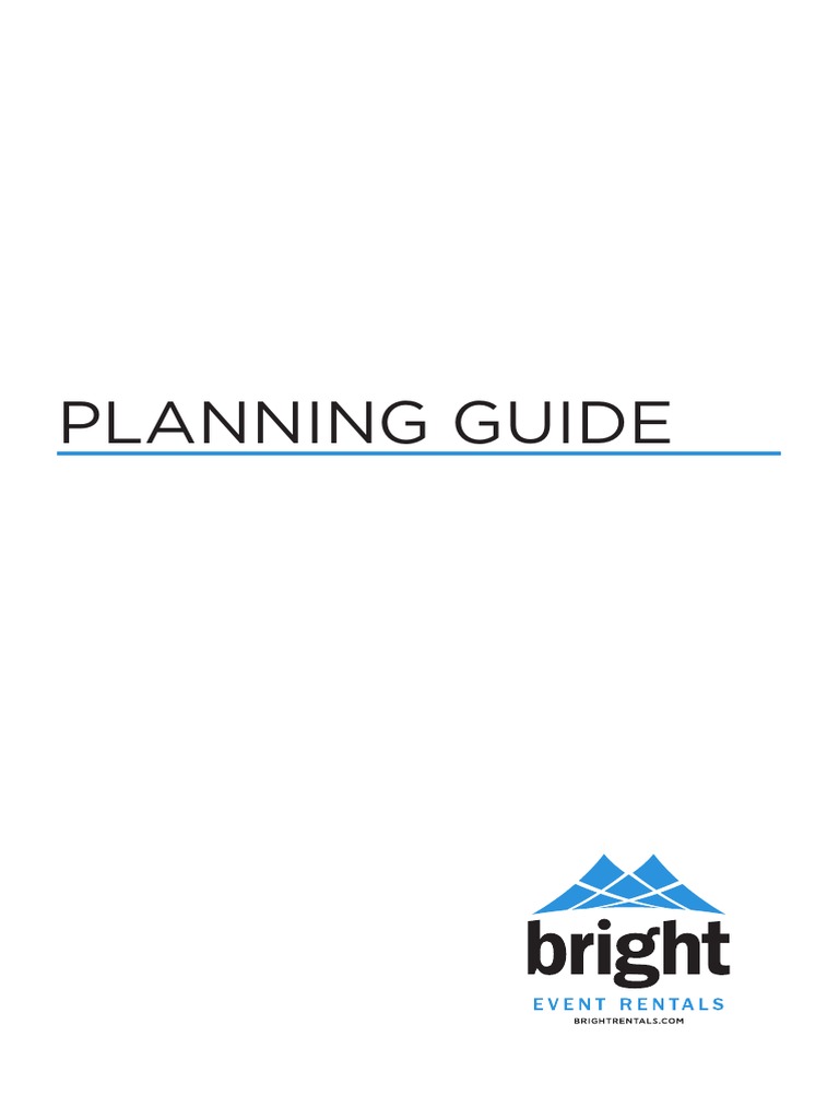 Bright Event Planning Guide | PDF | Lighting | Candle