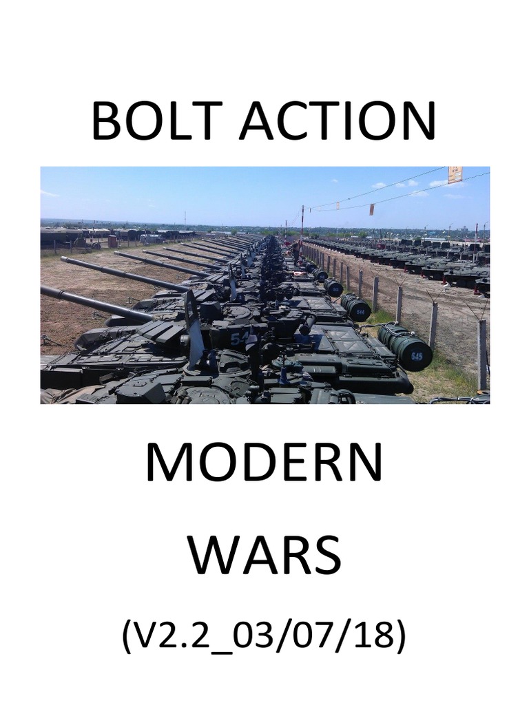 Bolt Action Modern Wars V2 - 2 | PDF | Tanks | Rocket Propelled Grenade