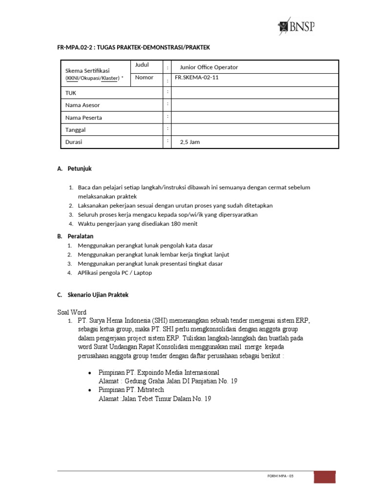 Tugas Praktek Soo Ian | PDF