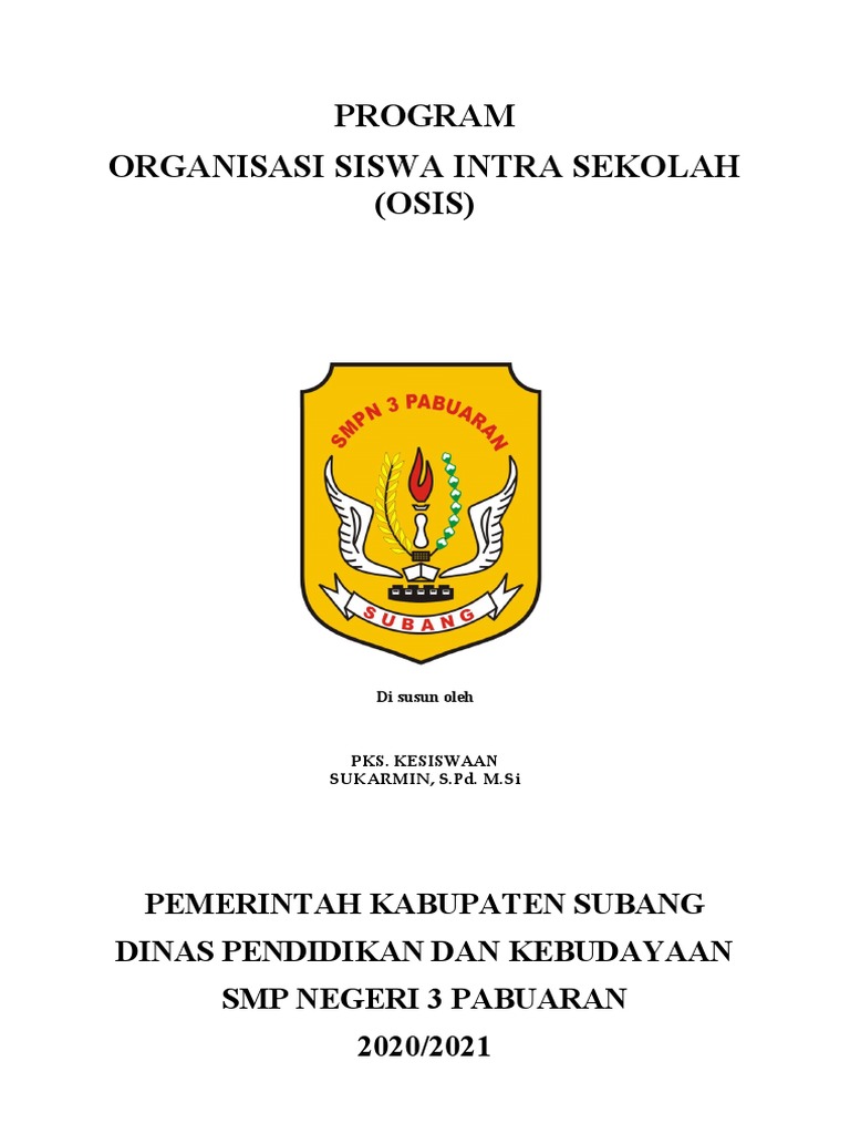 Program Kerja Osis 2020 Hasil Edit | PDF