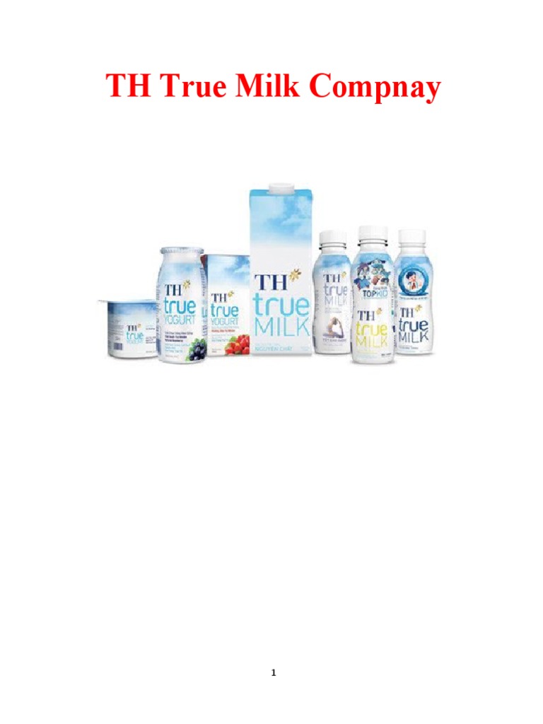TH True Milk Compnay | PDF | Dairy | Milk