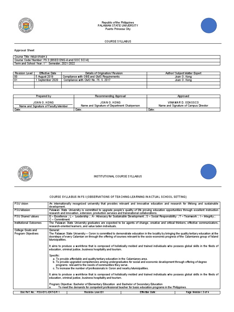Syllabus in FS2 Eng-4 | PDF | Educational Assessment | Curriculum