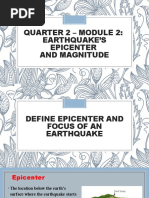 Understanding Earthquake Epicenter vs. Focus | PDF | Earthquakes ...