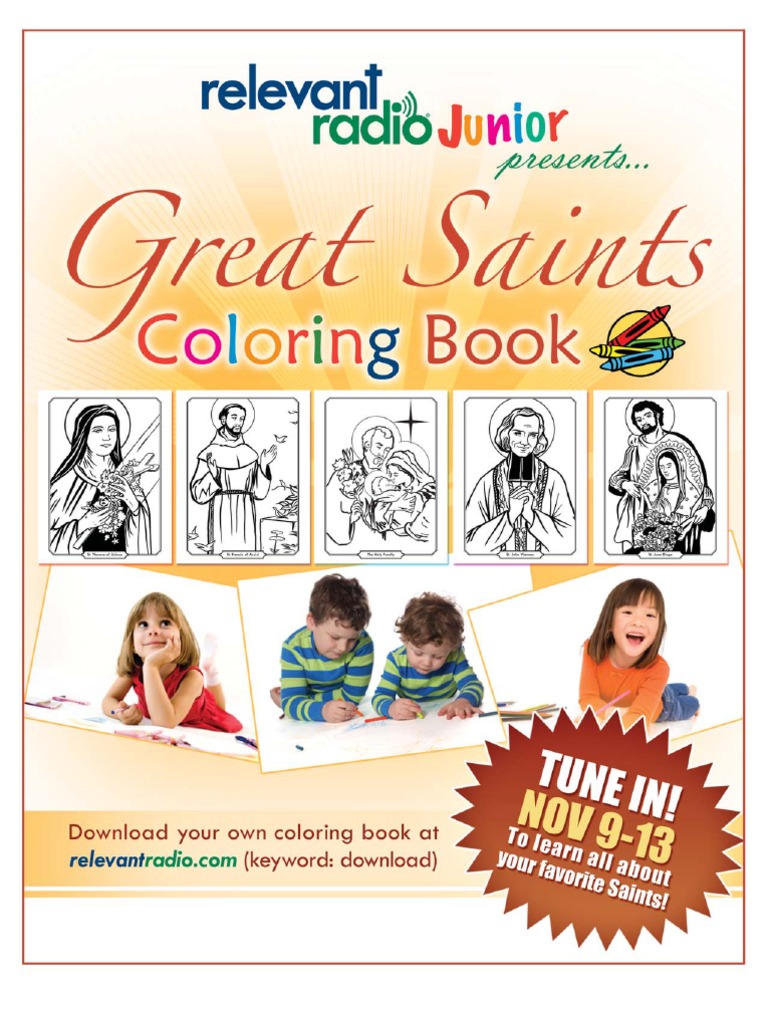 Saints Coloring Book | PDF | Mary, Mother Of Jesus | Christian ...