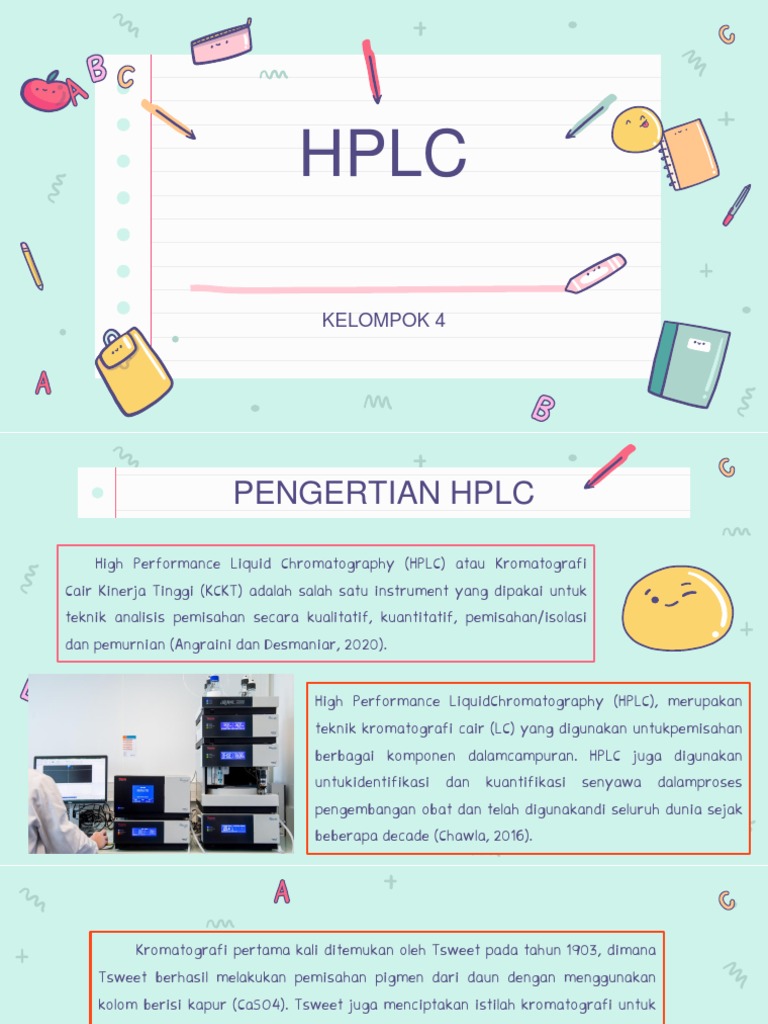Prinsip Kerja dan Aplikasi High Performance Liquid Chromatography (HPLC ...