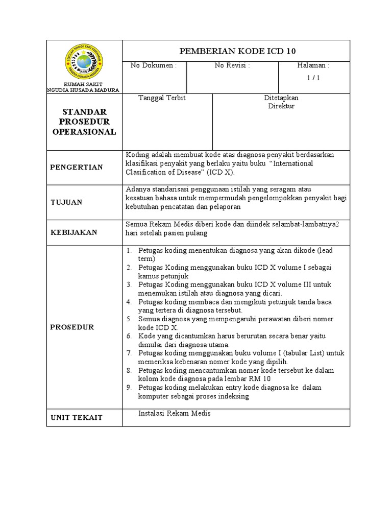 Kode Icd-10 | PDF