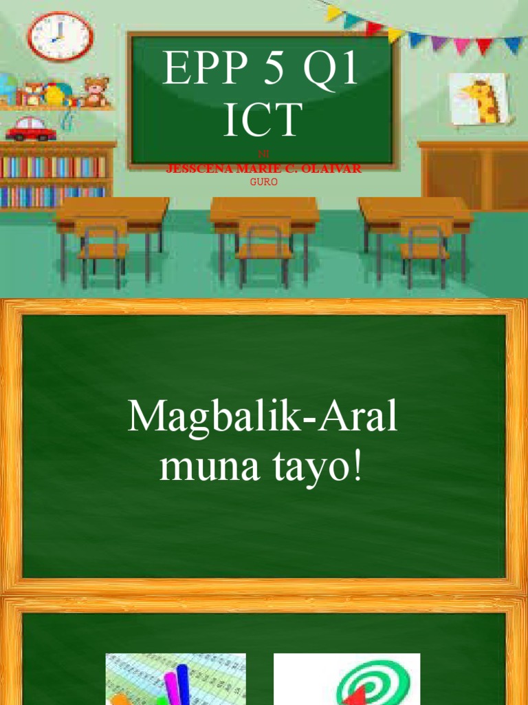 EPP 5 Q1 Week 5 Spreadsheet | PDF