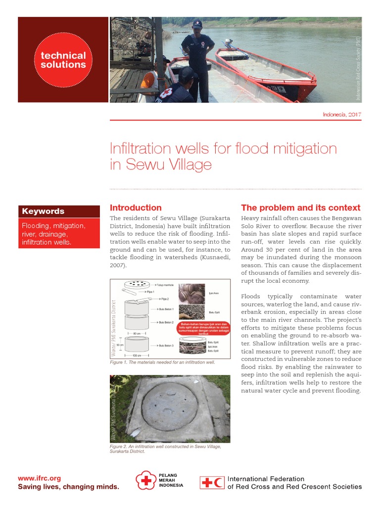 Infiltration Wells For Flood Mitigation in Sewu Village: Technical ...