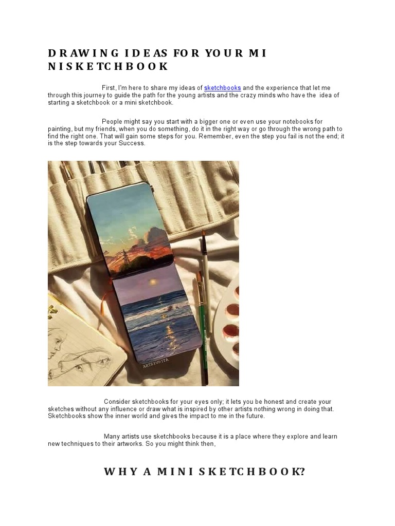 Drawing Ideas For Your Mini Sketchbook | PDF
