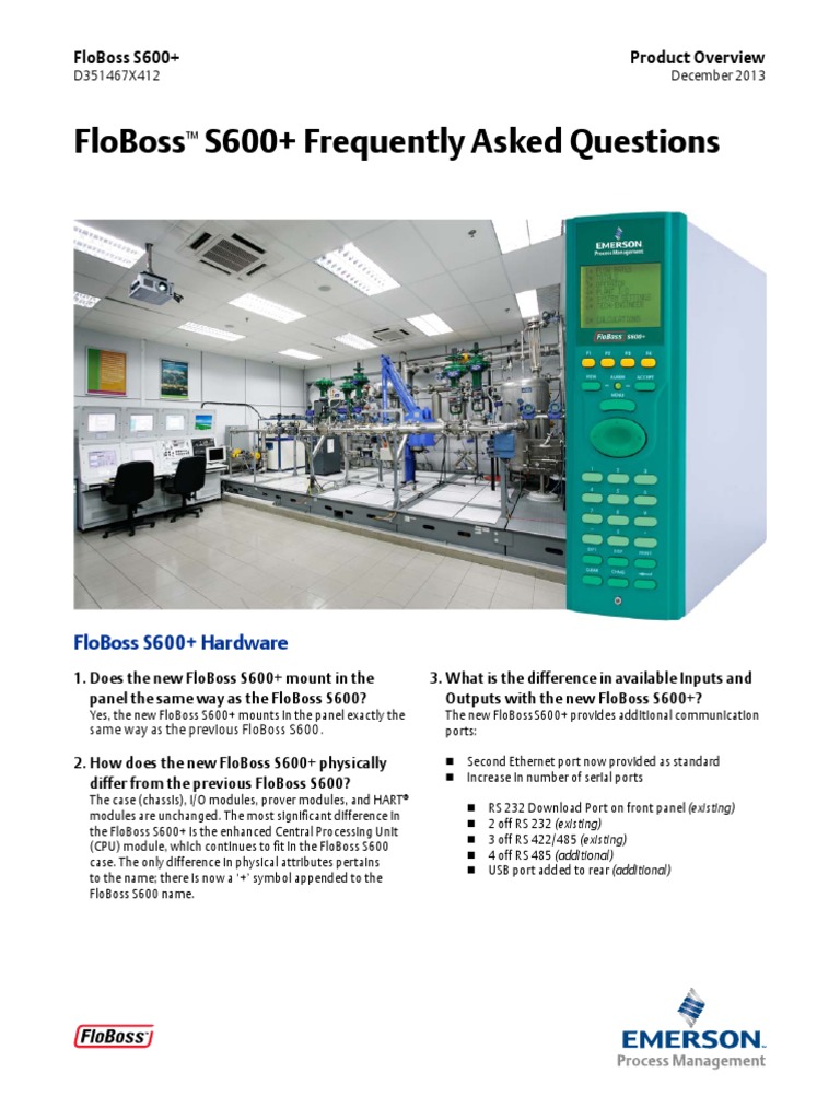 Brochure Floboss s600 Frequently Asked Questions en 132594 | PDF ...