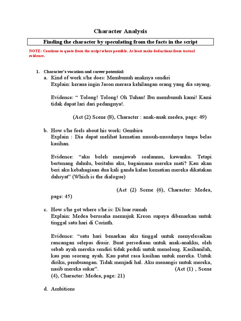 Character Analysis: Medea's Journey of Revenge and Retribution | PDF