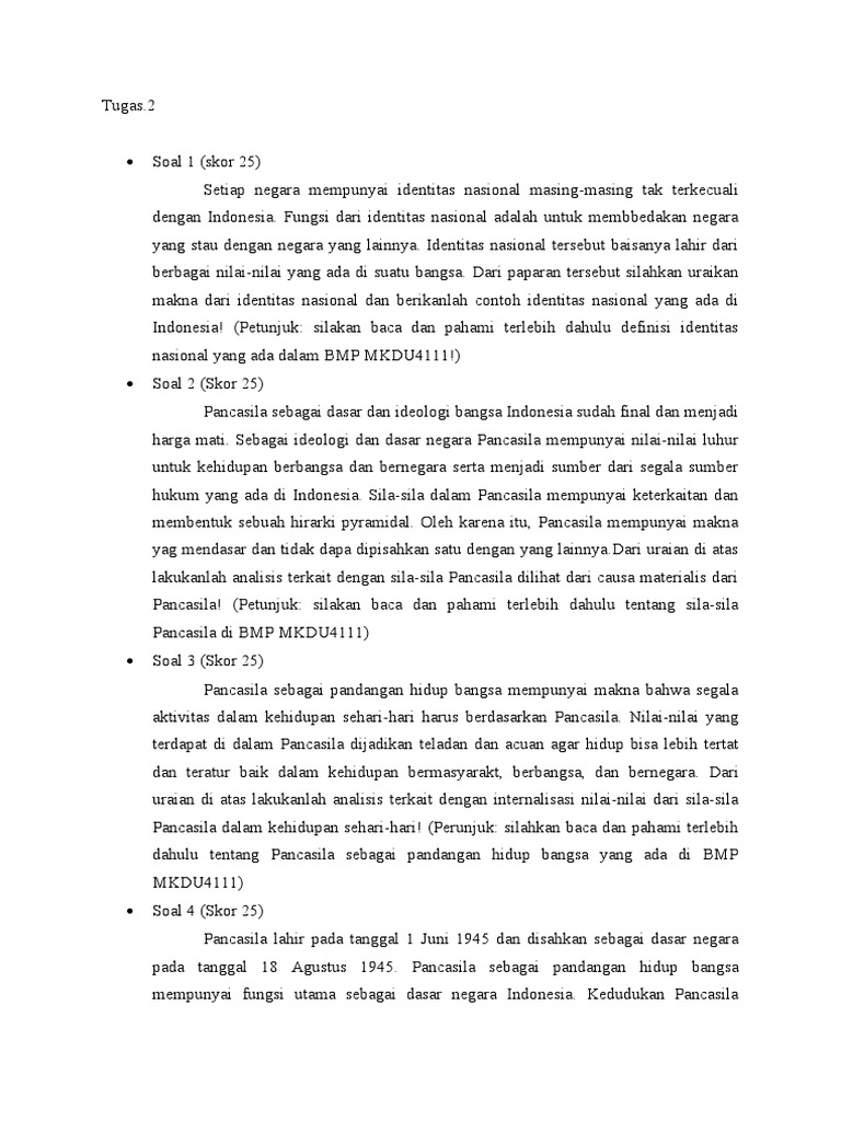 Tugas PKN 2 | PDF | Filsafat