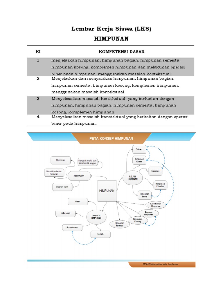 Contoh LKPD Matematika Kelas VII Materi | PDF