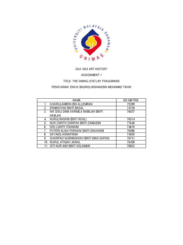 Assignment 1 Art History Pdf Paintings Sculpture