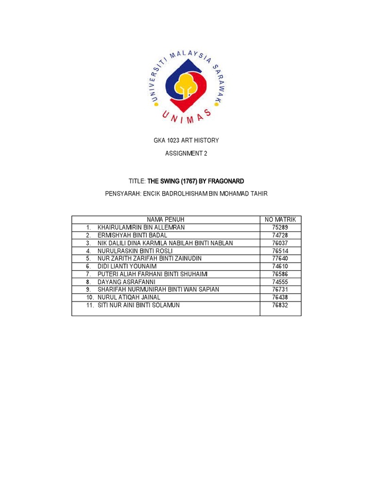 Assignment 2 Art History Pdf Aesthetics