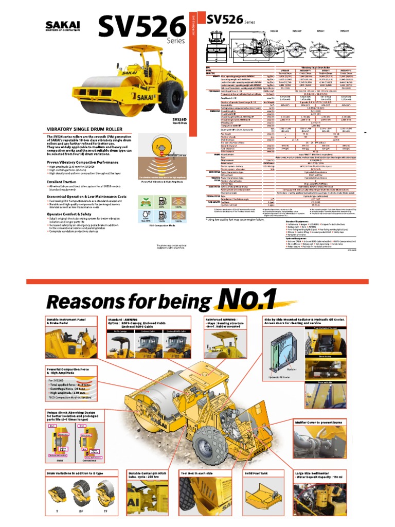 Brosur Sakai SV-526 | PDF