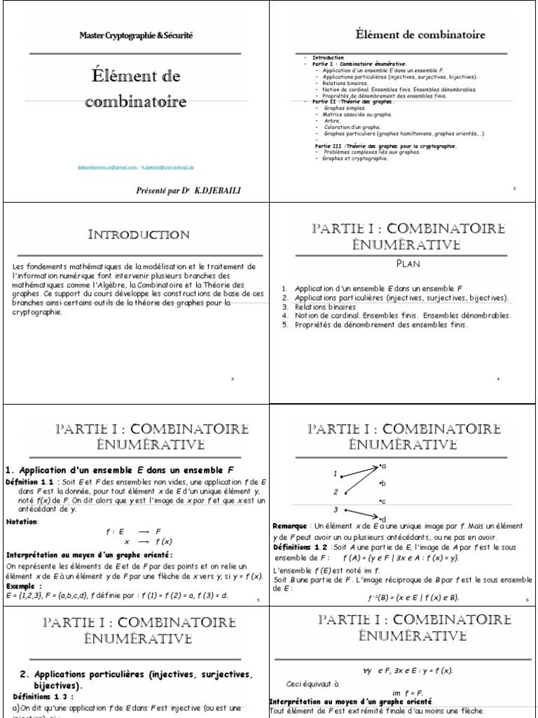 Element de Combinatoire-Cours-Partie1 | PDF | Théorie des graphes ...
