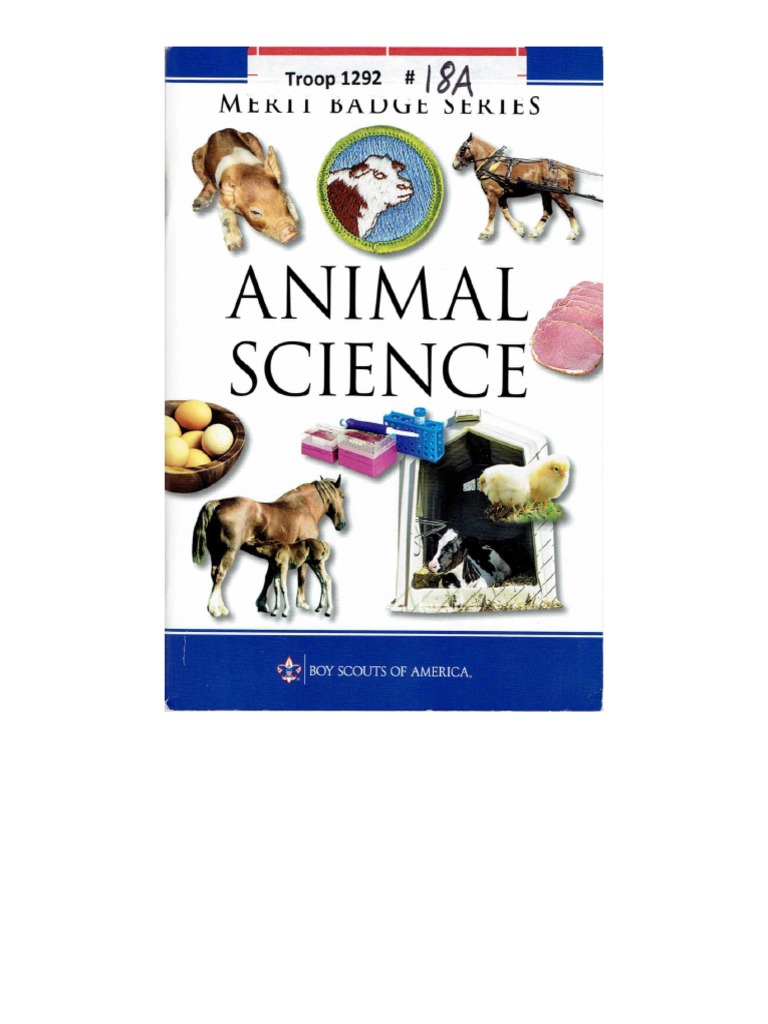 Animal Science Merit Badge Pamphlet | PDF