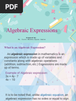Class 7 Algebraic Expressions Question Paper | PDF