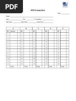 SPM Scoring Sheet | PDF