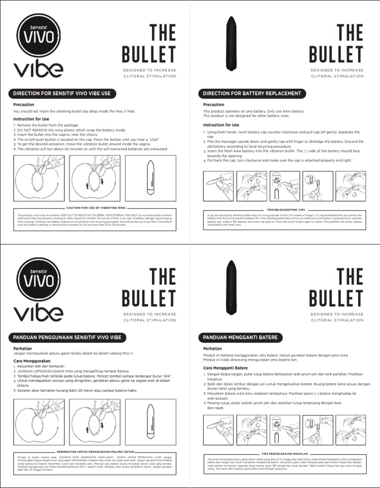 Vibe Bullet Instruction | PDF