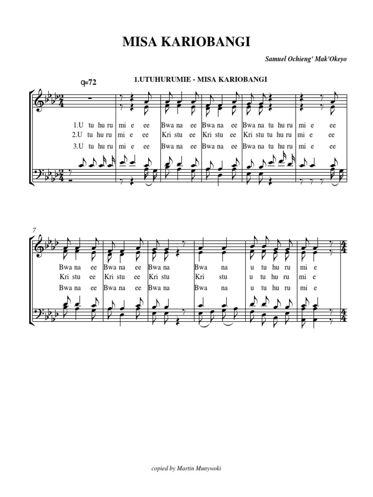 Misa Kariobangi | PDF