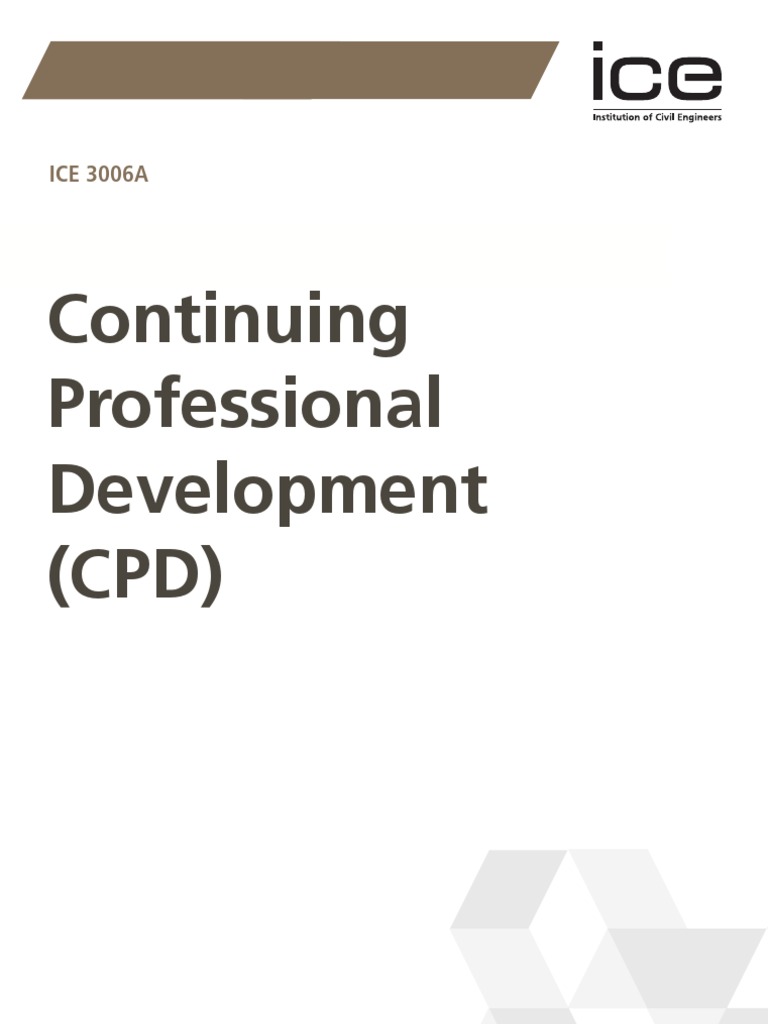 ICE 3006A Continuing Professional Development | PDF | Competence (Human ...
