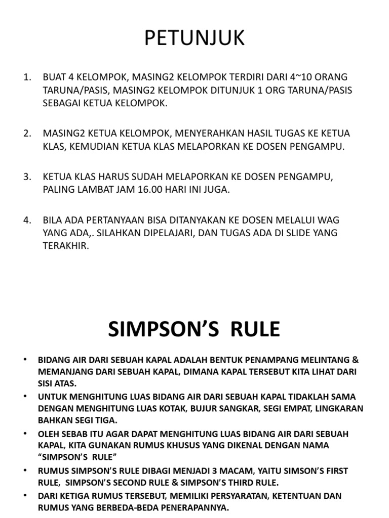 Simpson's Rule | PDF
