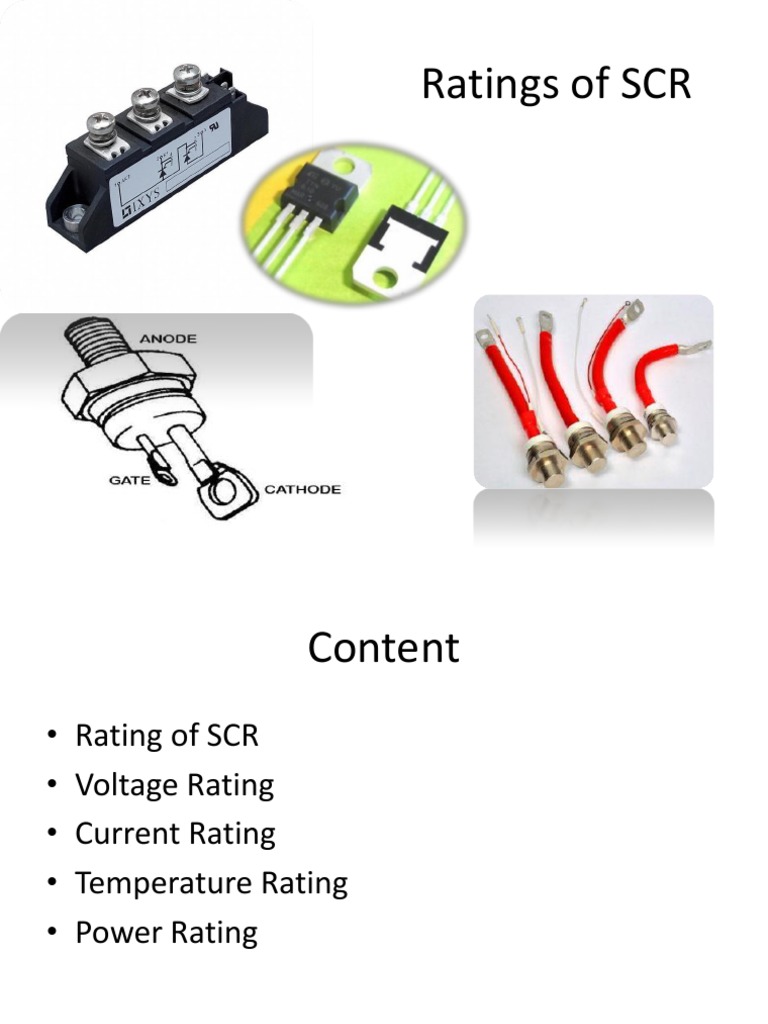 Ratings of SCR | PDF | Electrical Engineering | Metrology