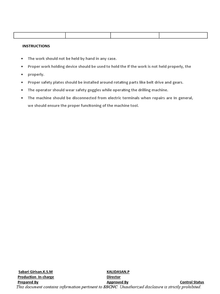 Instructions: This Document Contains Information Pertinent To SSCNC ...