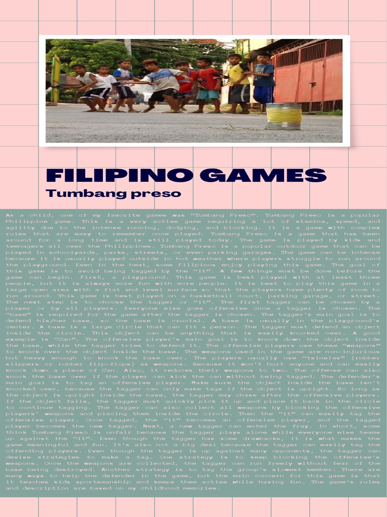 Pe - Filipino Games | PDF