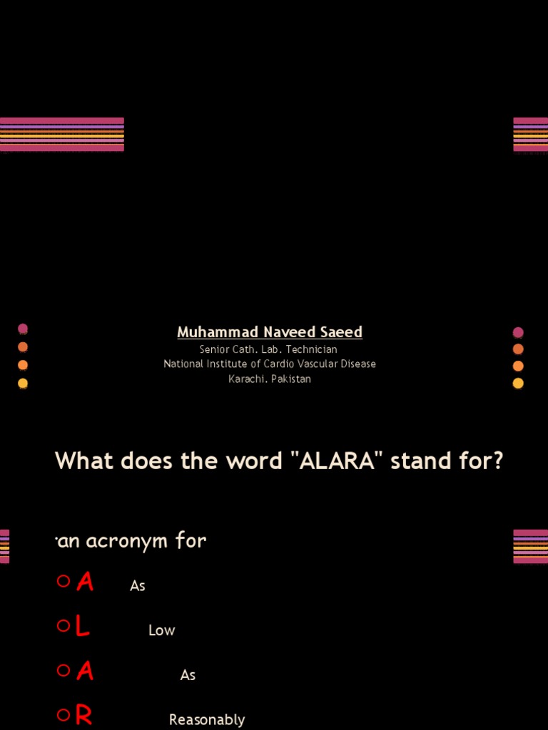 The ALARA | PDF | Radiation Protection | Radioactive Contamination