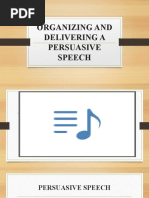 Persuasive Speech Organizational Patterns | PDF | Persuasion | Rhetoric