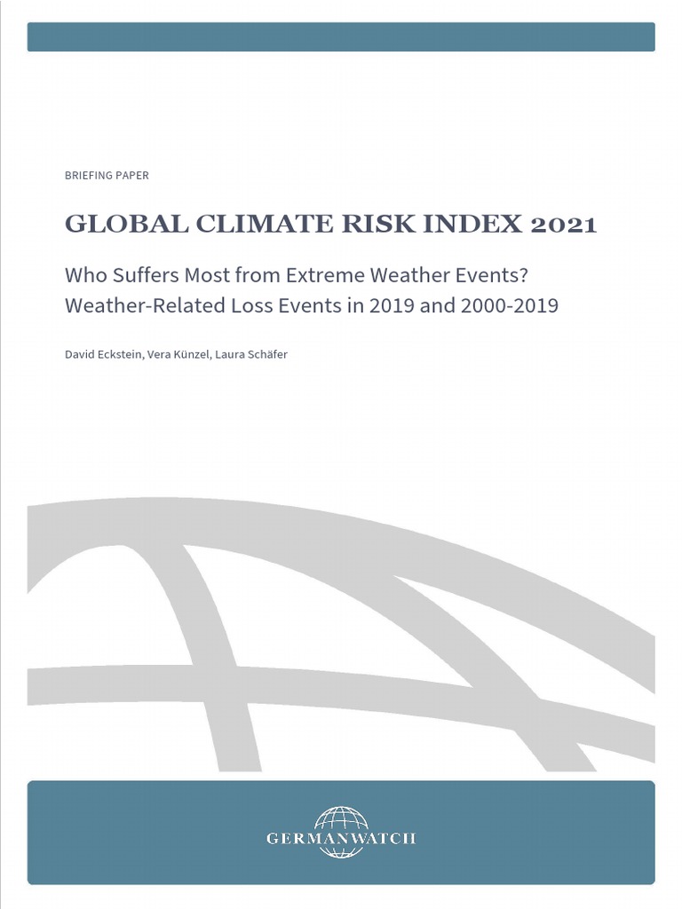 Global Climate Risk Index 2021-1-0 | Download Free PDF | Climate Change ...