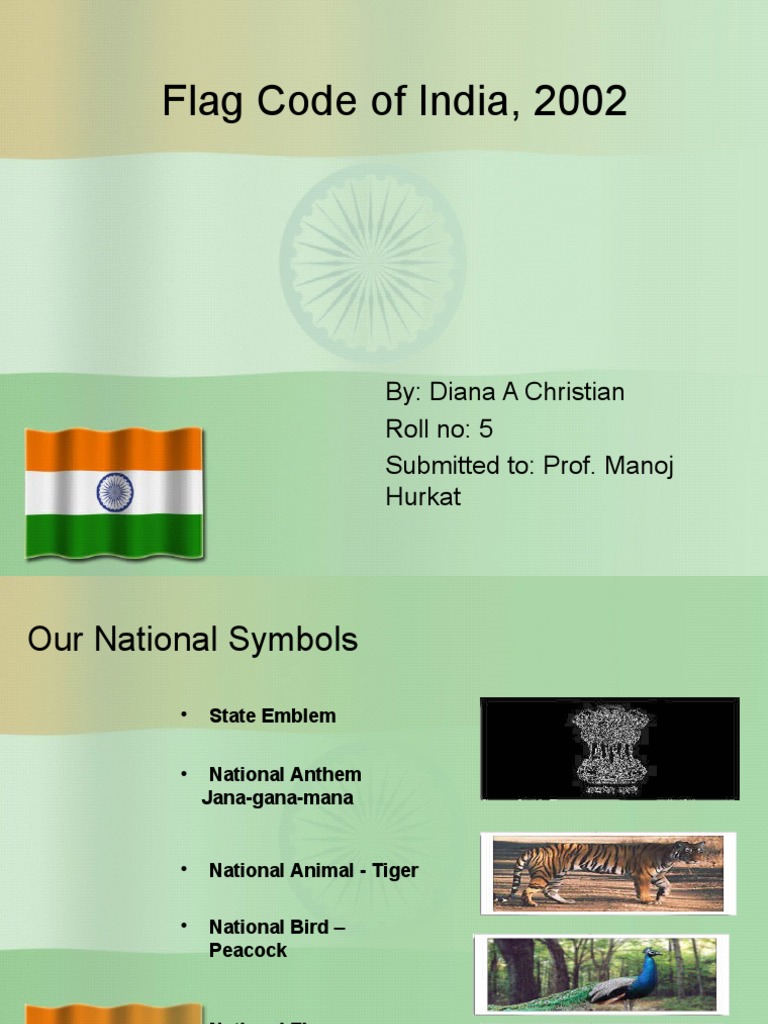 Flag Code of India, 2002 | PDF | Government Of India | Flag
