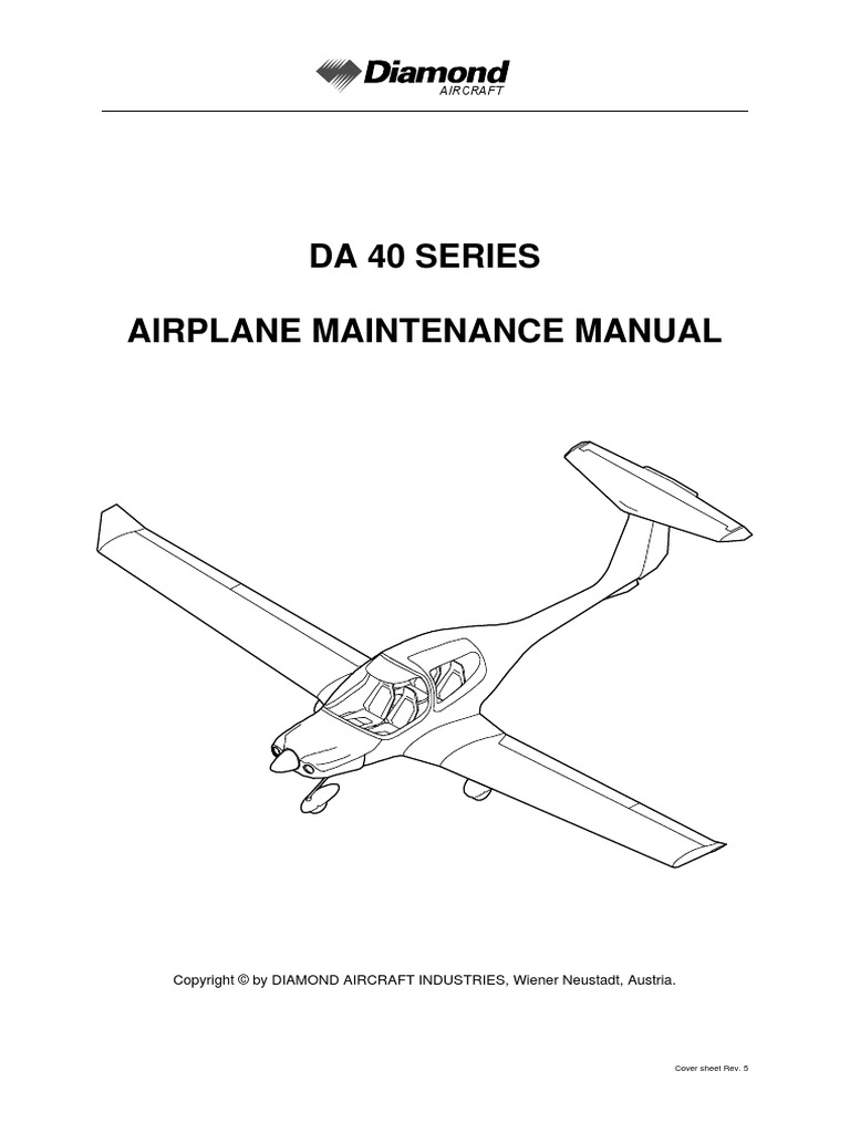 Da40 Maintenance Manual | PDF | Flight Control Surfaces | Engines