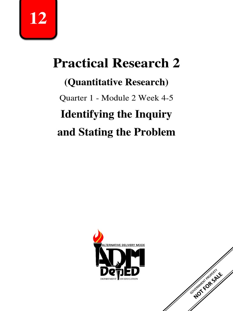 Practical Research 2: Identifying The Inquiry and Stating The Problem | PDF | Dependent And ...