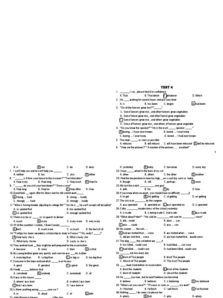 Practice Test - Book 2 BVN 24-8 | PDF