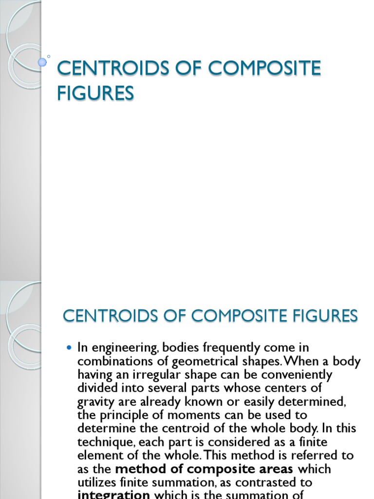 Centroids of Composite Figures Guide | PDF | Area | Mathematics