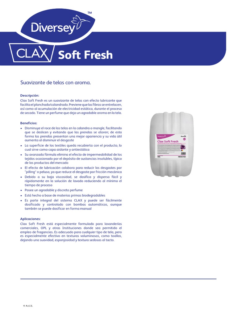 PSS MEX Clax Soft Fresh | PDF | Perfume | Química