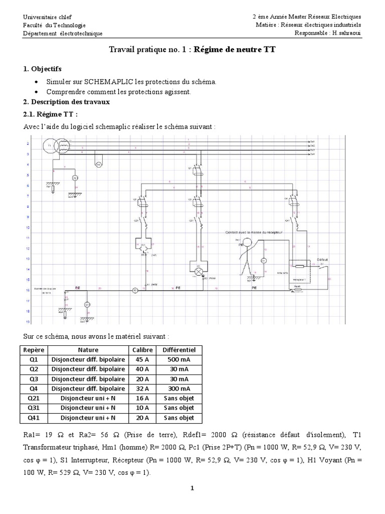 Simulation du Régime de Neutre TT | PDF | Biens manufacturés ...