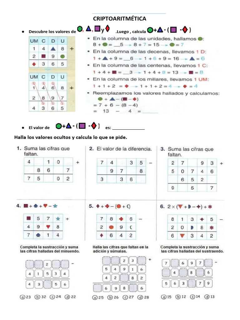 CRIPTOARITMÉTICA | PDF