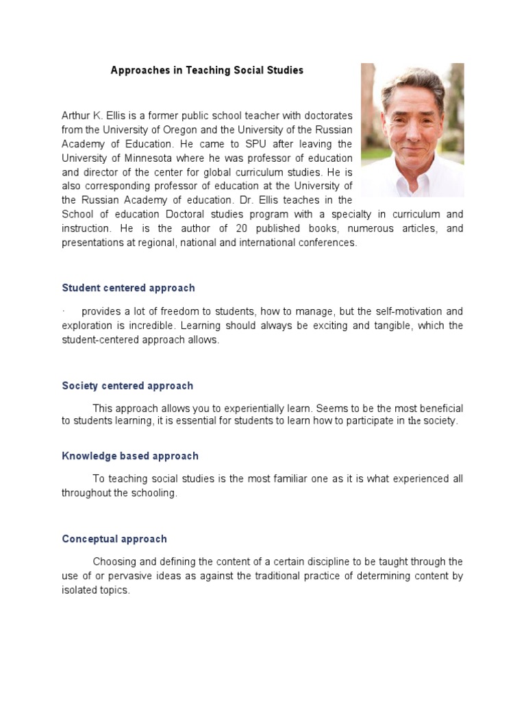 Teaching Social Studies Methods | PDF | Career & Growth | Science ...