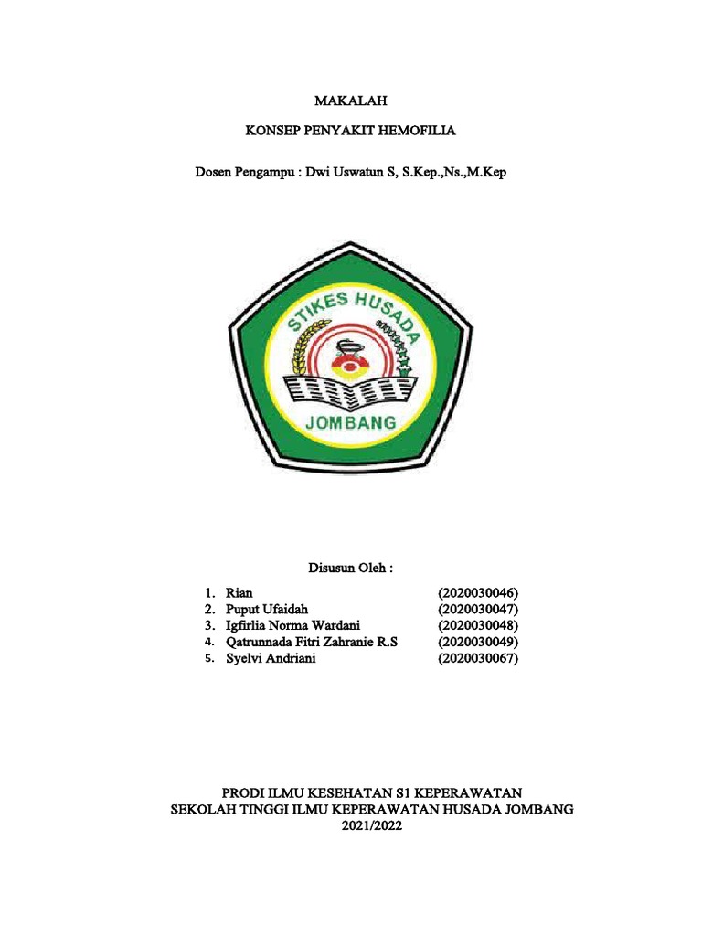 Makalah Hemofilia | PDF