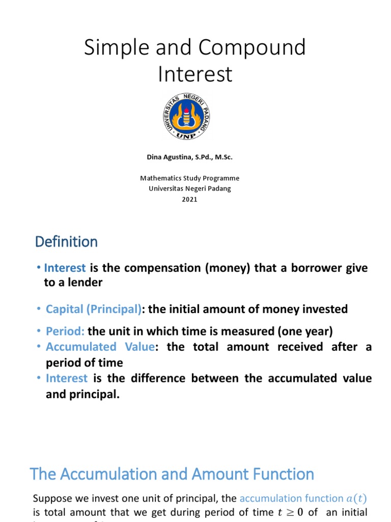 Simple vs. Compound Interest Guide | PDF | Interest | Compound Interest