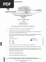 CSEC Chemistry Paper 2 May 2024 Solutions | PDF