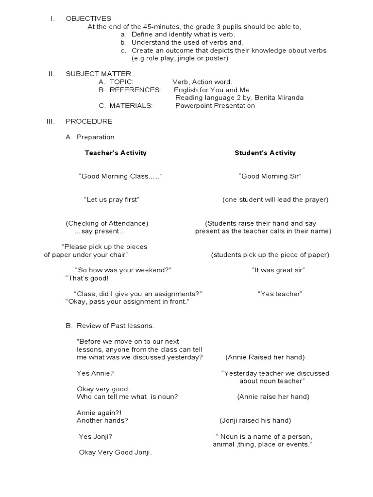 Teacher's Activity Student's Activity | PDF | Teachers | Lesson Plan