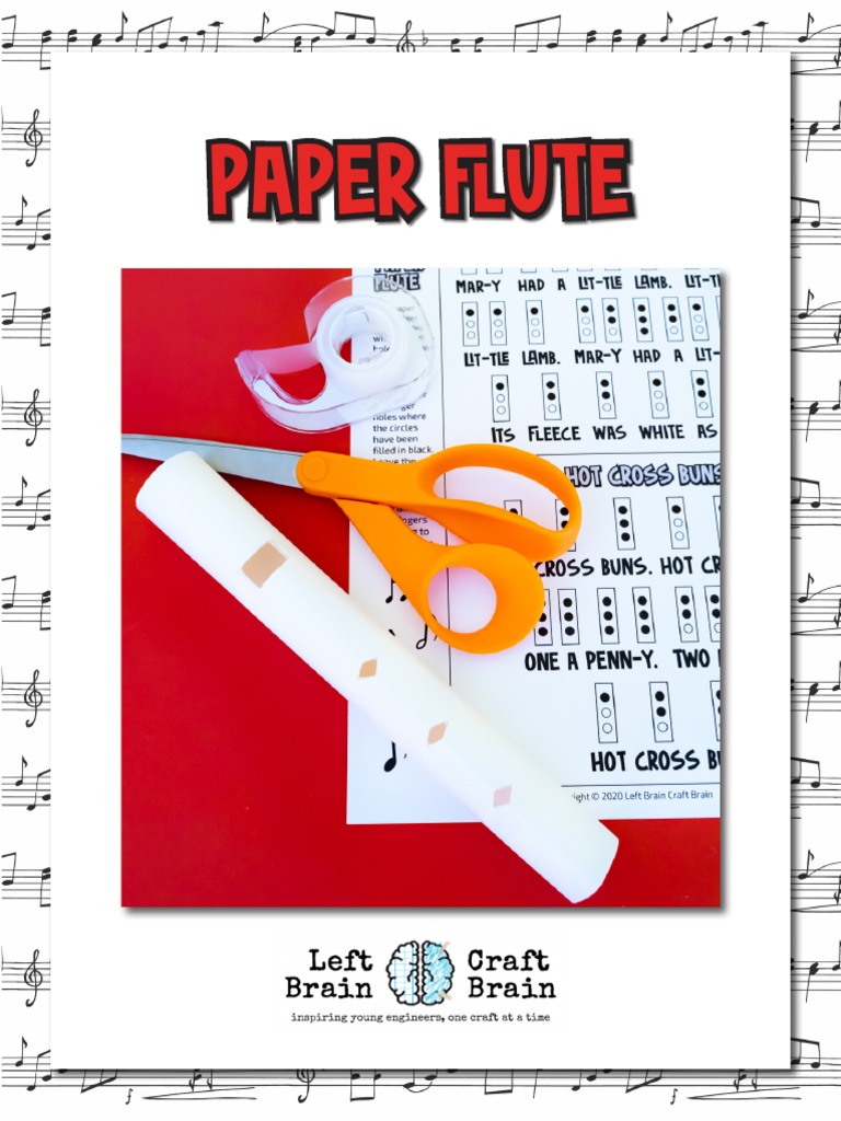 Paper Flute Music and Instructions LBCB | PDF | Flute | Recorder ...