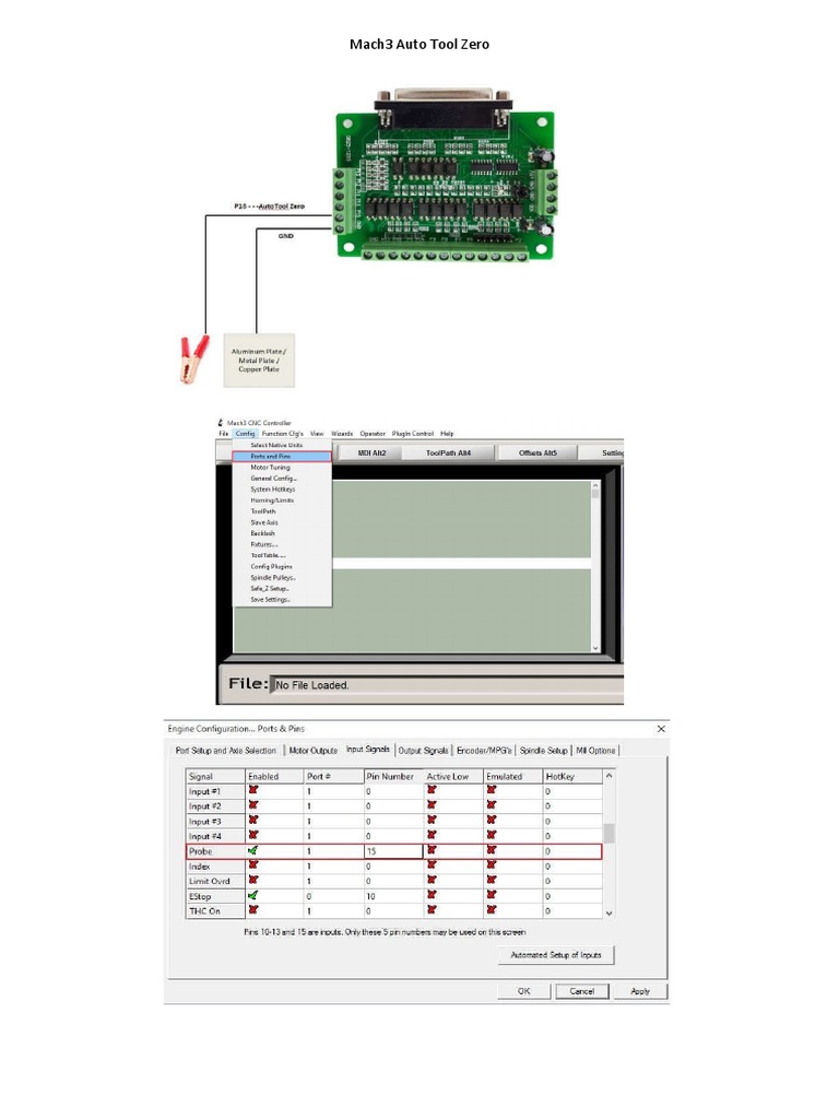 Mach3 Auto Tool Zero | PDF
